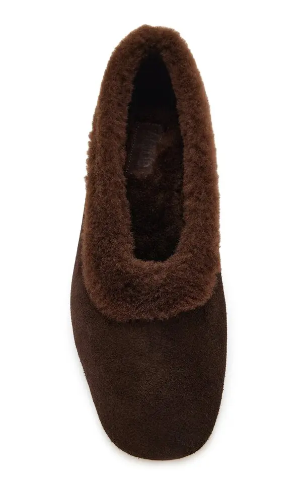 AeydĒ Delia Shearling Pumps