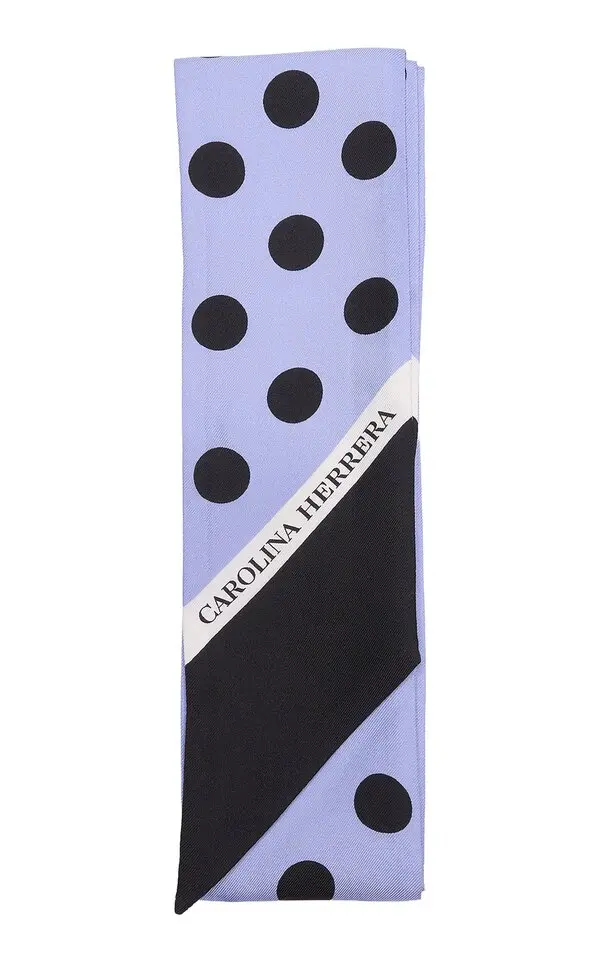 Carolina Herrera Square Single Silk Twill Scarf 90 X 90 Cm