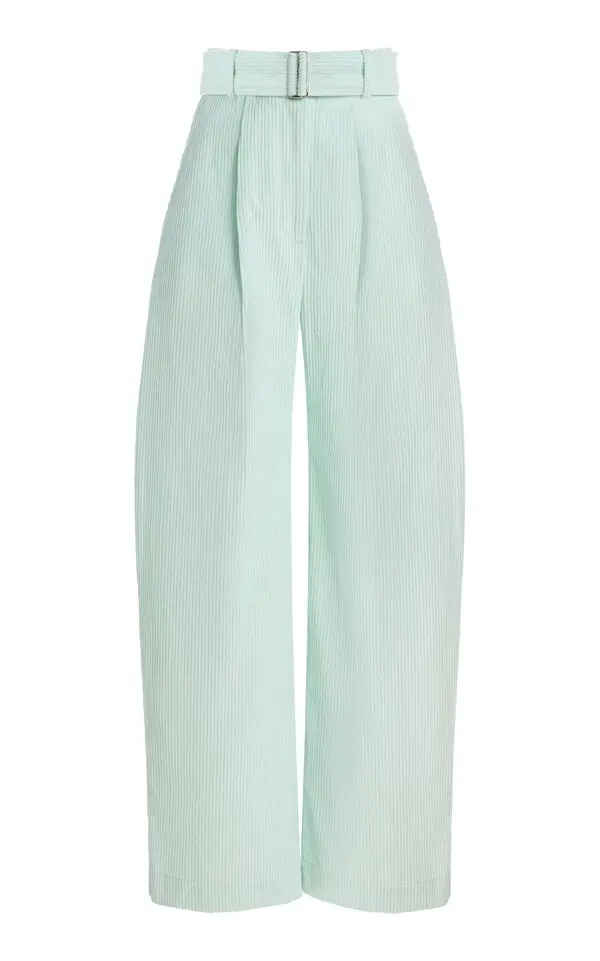 Matthew Bruch Pleated Barrel Corduroy Trouser