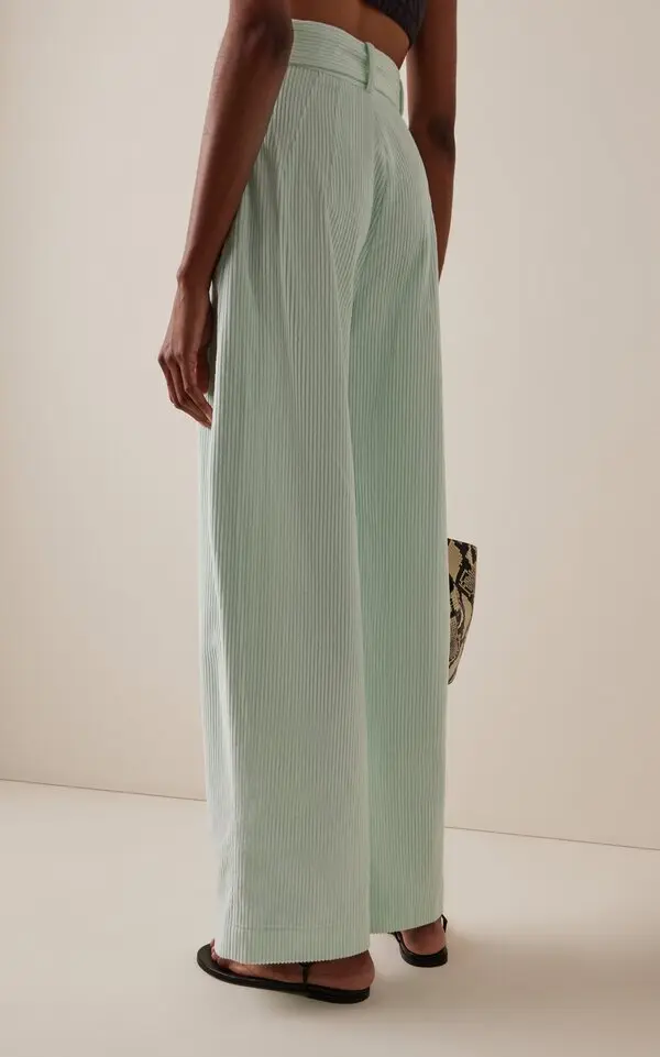 Matthew Bruch Pleated Barrel Corduroy Trouser