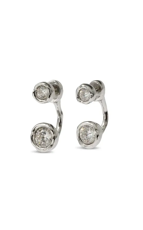 Alexis Bittar Asterales -plated Rhodium Earrings