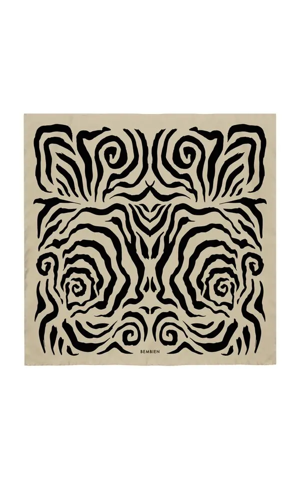 BEMBIEN Linea Silk Scarf - Ivory