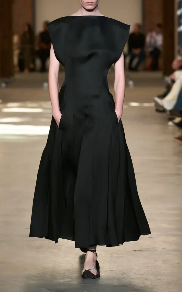 Calvin Klein Araminta Pleated Midi Dress