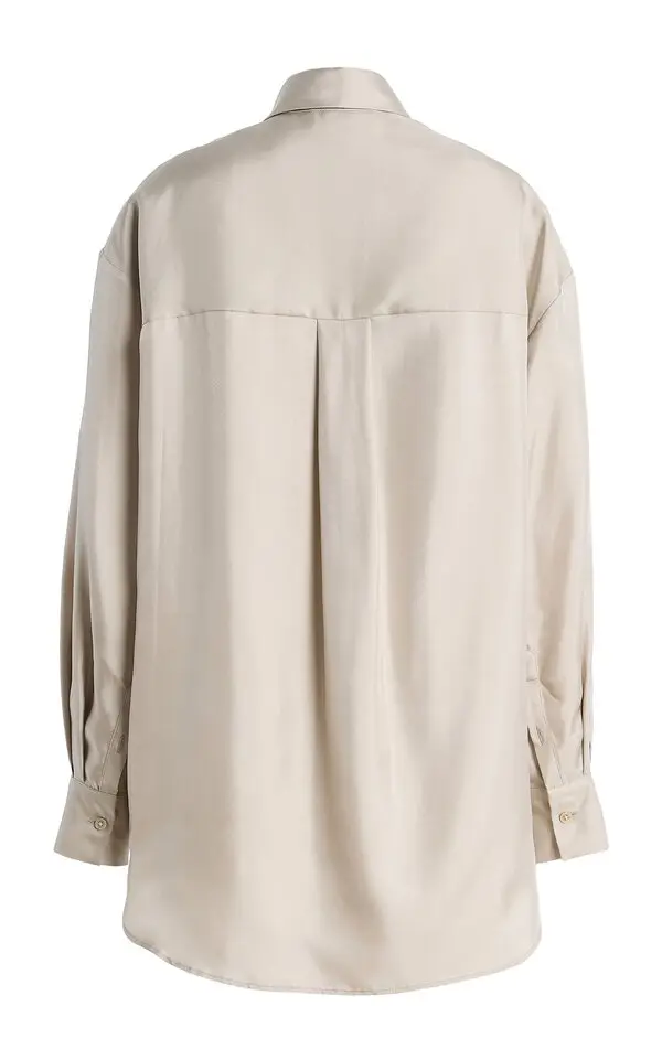 KALLMEYER Dani Oversized Silk Button Up Shirt