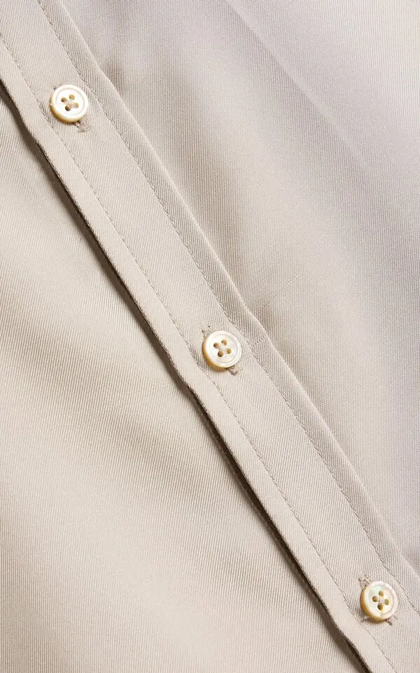 KALLMEYER Dani Oversized Silk Button Up Shirt