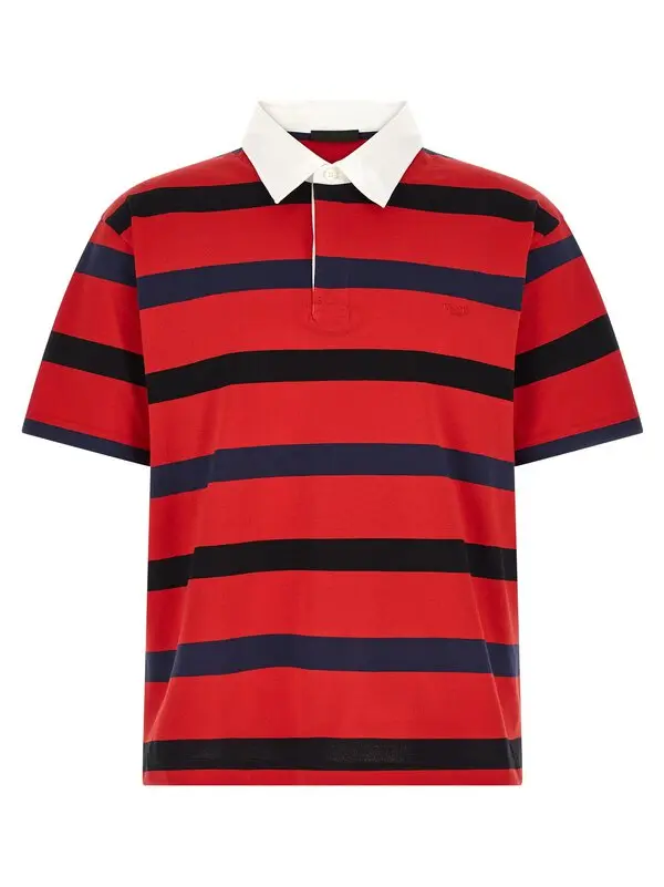 Prada Striped Polo Shirt