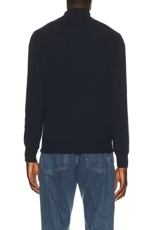 Soft Goat Half Zip Sweater