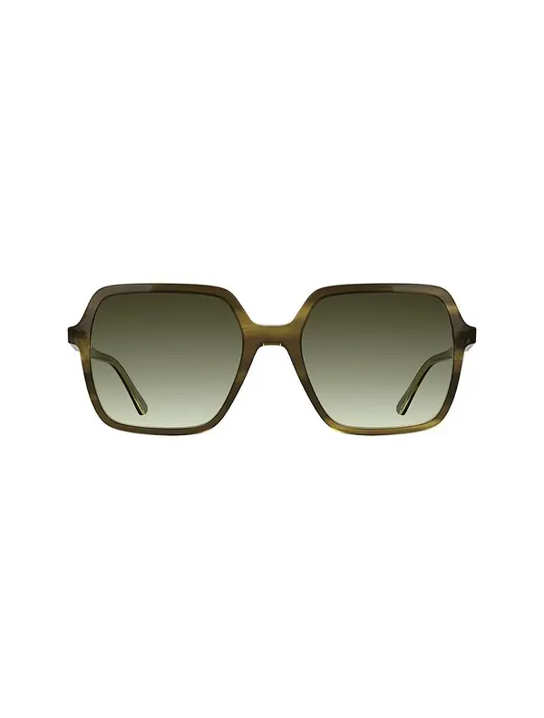 Calvin Klein Modified Rectangle Sunglasses - Gradient Khaki