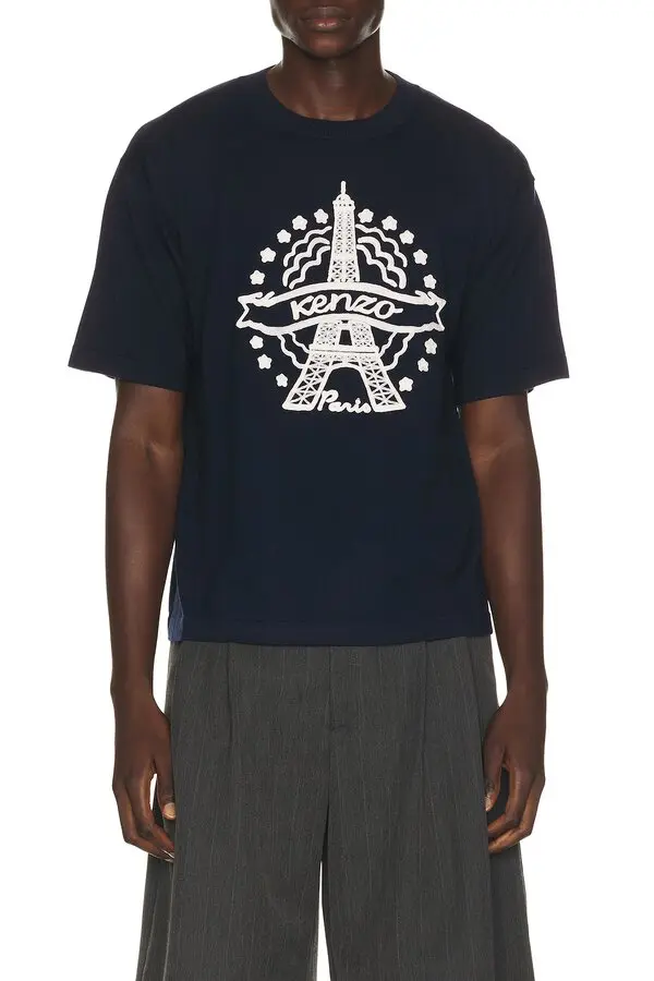 Kenzo Eiffel Tower Design T-shirt