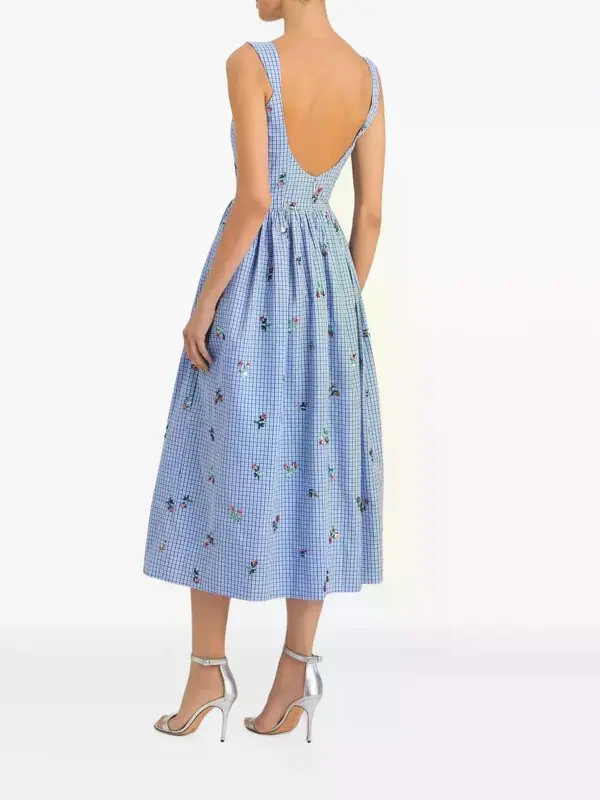 MARKARIAN Nara Sequin-embroidered Midi Dress