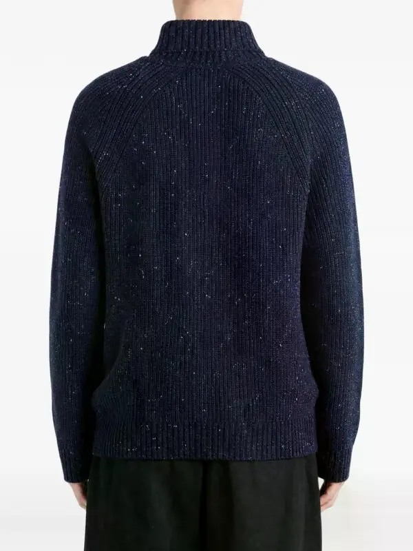 Barbour Flecked Shawl-collar Sweater