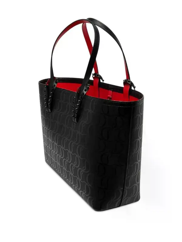 CHRISTIAN LOUBOUTIN 2020-2026 Large Calfskin Monogram Cabata Tote Bag