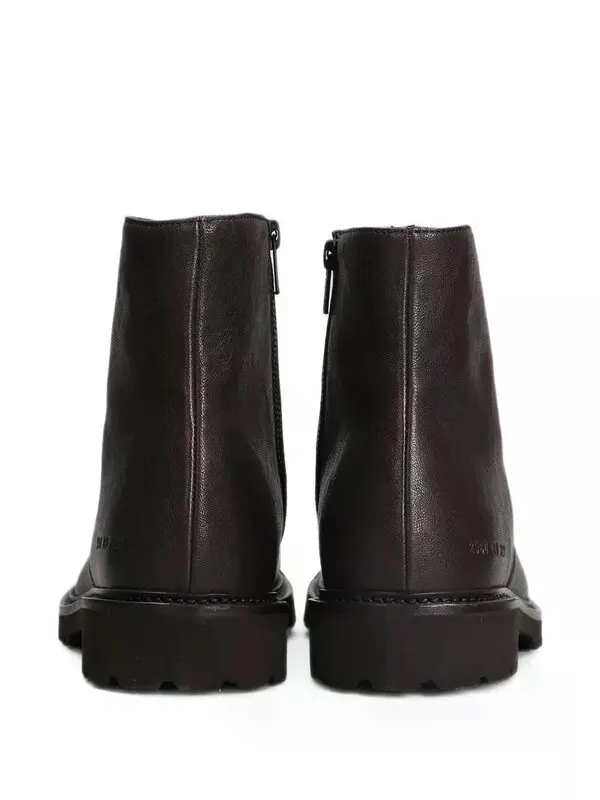 COMMON PROJECTS Side-zip Leather Boots - Brown