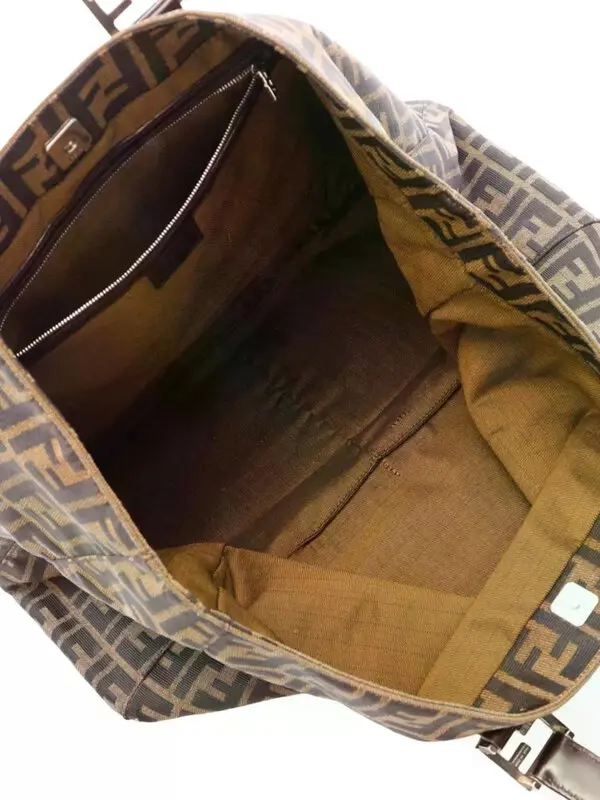Fendi 2000-2010 Large Zucca Canvas Twins Tote Bag