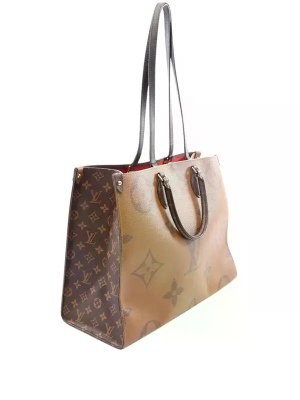 LOUIS VUITTON 2021-2026 Monogram Reverse Giant Onthego Gm Satchel