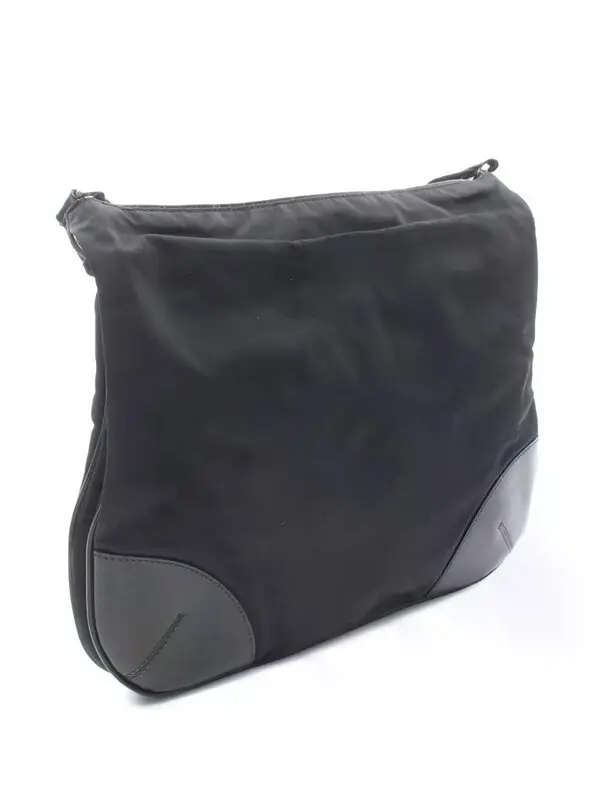 Prada 2013-2026 Vitello Trimmed Tessuto Crossbody Bag