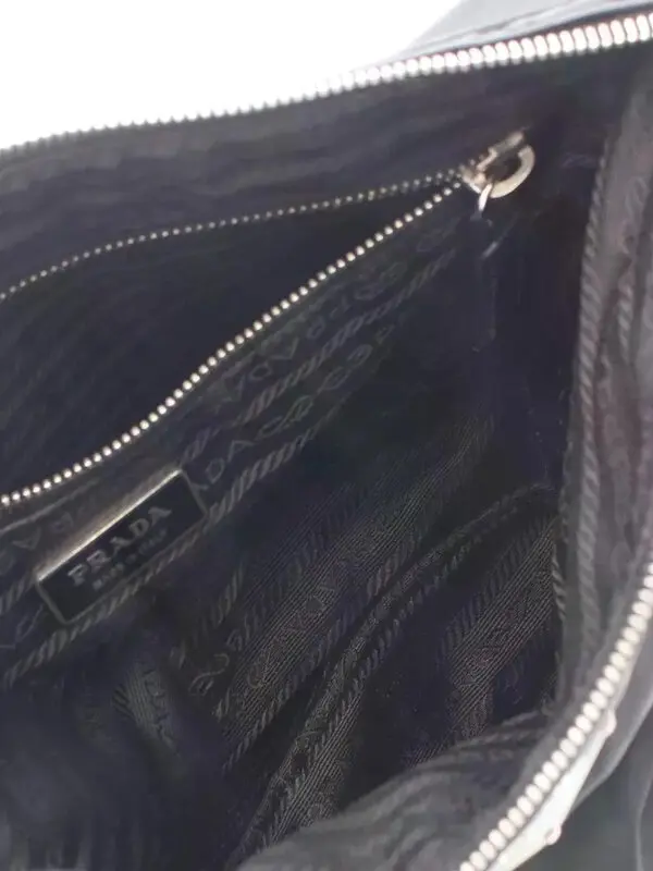 Prada 2013-2026 Vitello Trimmed Tessuto Crossbody Bag