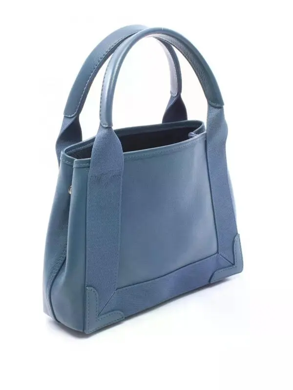 Balenciaga 2010-2026 Leather Navy Cabas Xs Satchel