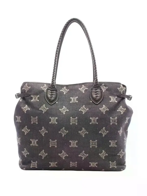 Celine 20th Century Macadam Denim Tote Bag