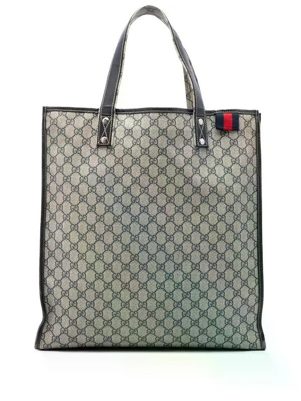 Gucci 2016-2026 Gg Supreme Web Tote Bag
