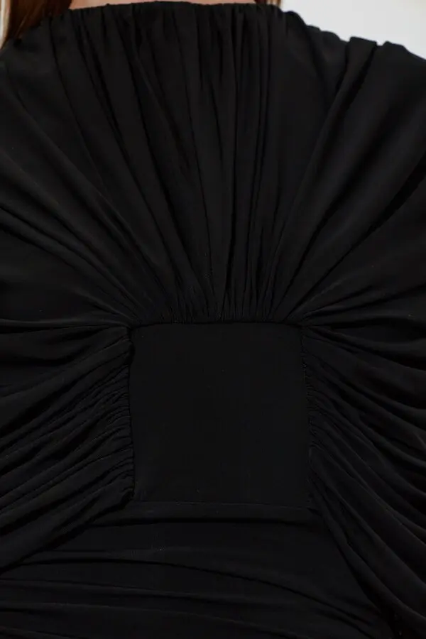 THE MANNEI Draped Mini Dress