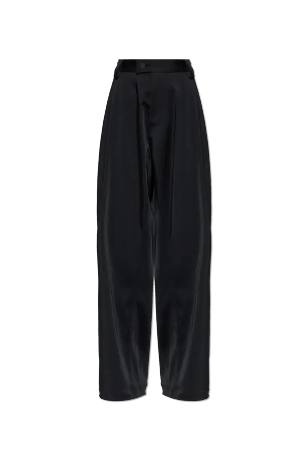 THE MANNEI Satin Wide-leg Trousers By