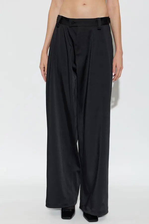THE MANNEI Satin Wide-leg Trousers By