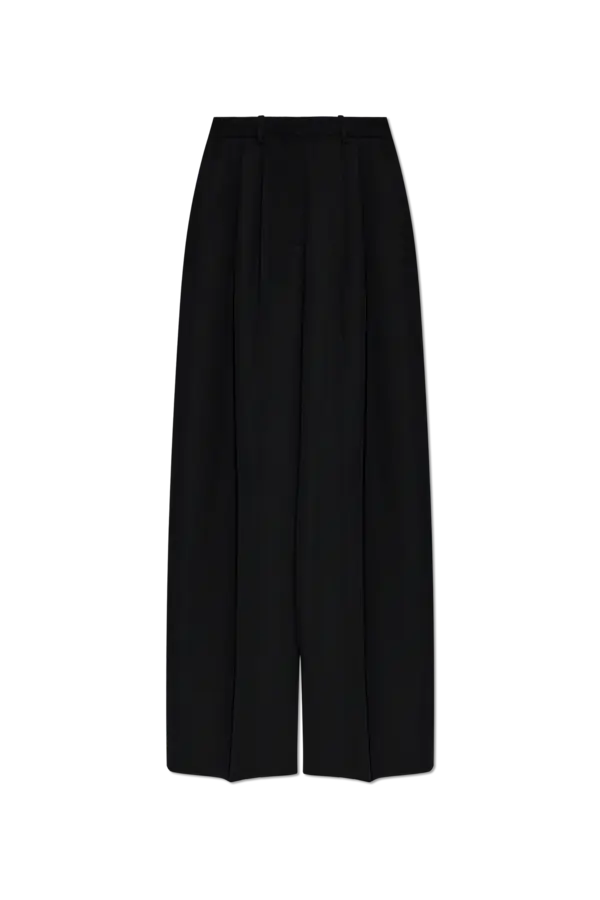 Balenciaga Wide-leg Wool Trousers