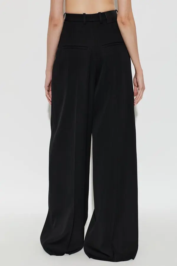 Balenciaga Wide-leg Wool Trousers