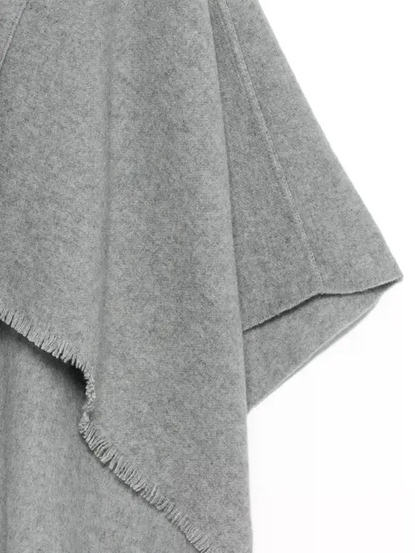 Patrizia Pepe Logo-embroidered Fringed Cape