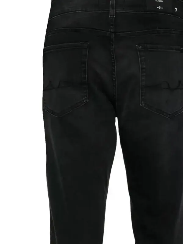 7 For All Mankind Slimmy Faded-effect Jeans