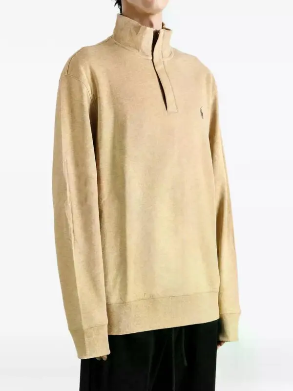 Polo Ralph Lauren Logo-embroidered Quarter-zip Sweater