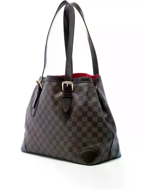 LOUIS VUITTON 1990-2010 Damier Ebene Hampstead Mm Tote Bag
