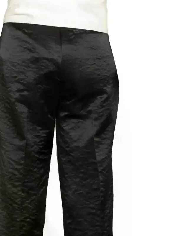 FORTE_FORTE Contrast-waistband Hammered-effect Trousers