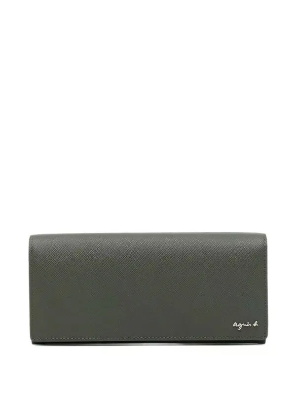 AGNES B. Leather Long Wallet
