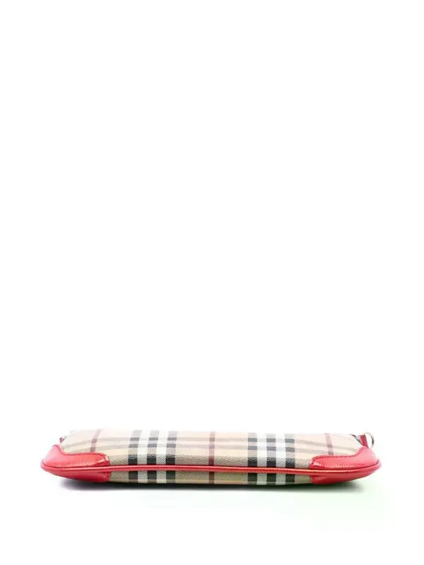 Burberry 2012-2026 Haymarket Check Coated Canvas Peyton Crossbody Bag