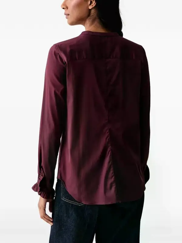 MOS MOSH Mmmattie Ruffled-cuff Blouse - Red