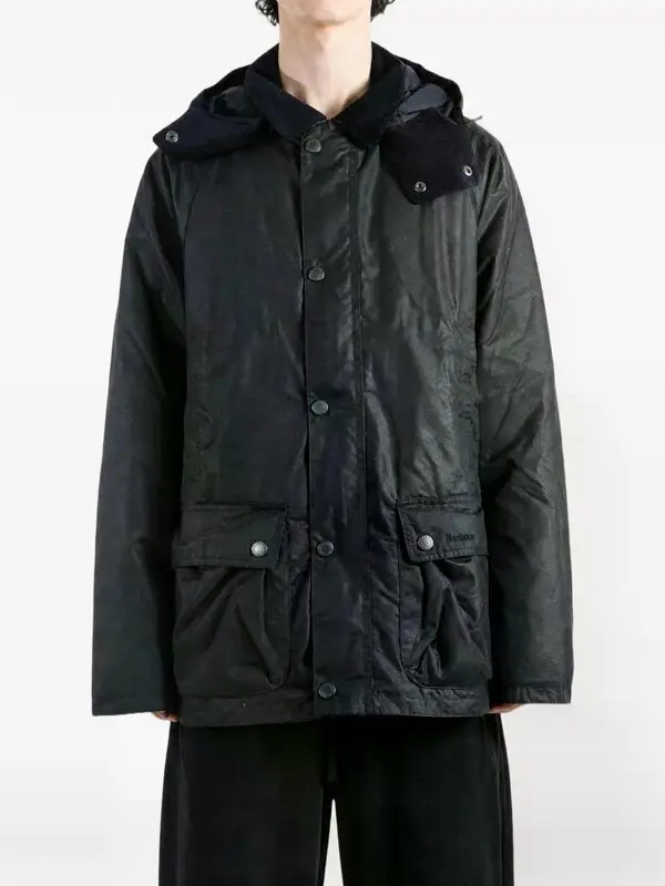Barbour Beaufort Waxed-cotton Hooded Jacket