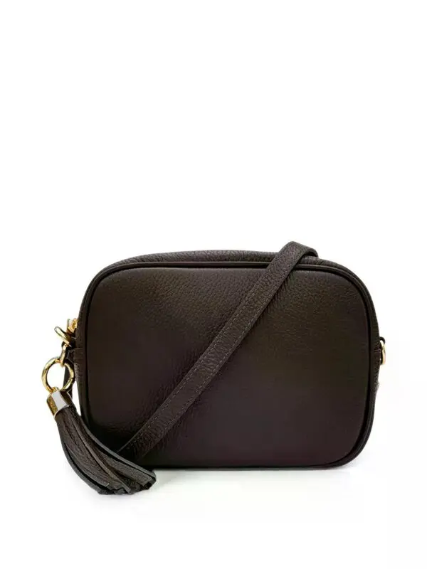 APATCHY LONDON The Tassel Leather Crossbody Bag - Brown