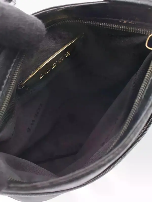 Loewe 2002-2026 Leather Anagram Flat Crossbody Bag