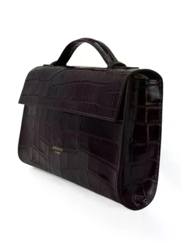 AVENUE 67 Paloma Crocodile-effect Leather Tote Bag
