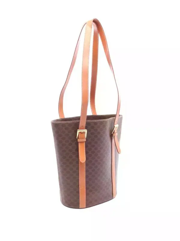 Celine 20th Century Macadam Coated Canvas Tote Bag