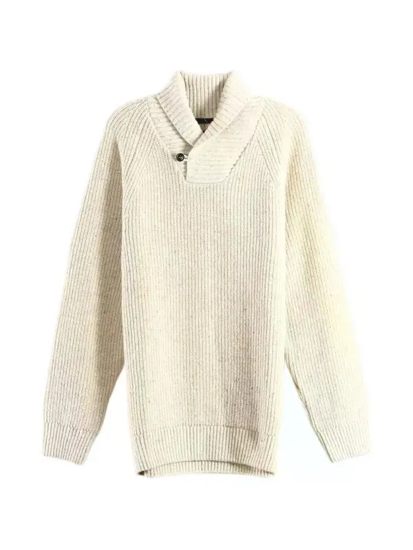 Barbour Fleck Ribbed Shawl-collar Sweater