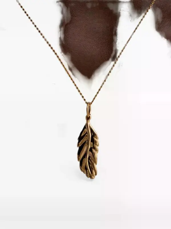 Monica Vinader Feather Pendant Necklace