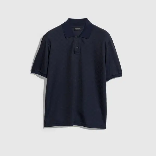 Gucci Lightweight Gg Jersey Polo Shirt