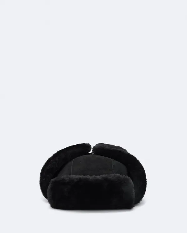 ALLSAINTS Jesse Shearling Hat - Black