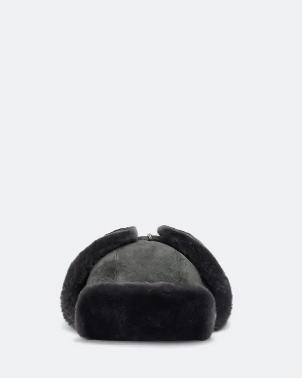 ALLSAINTS Jesse Shearling Hat - Grey