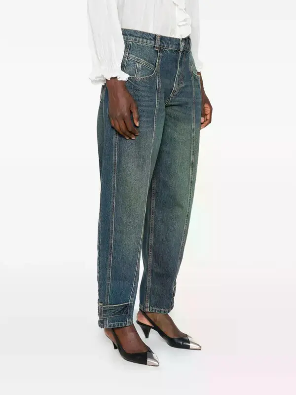 Isabel Marant Étoile Leja Seam-detail Buttoned-cuff Jeans