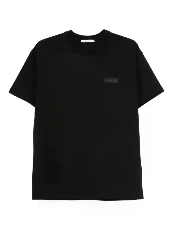 Givenchy T-shirt In Cotton With Patch - Black