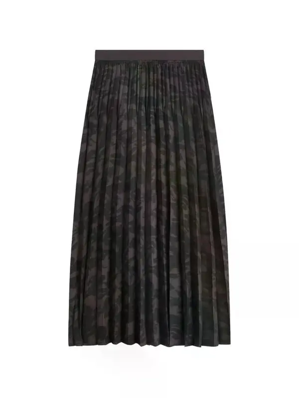 Scotch & Soda Pleated Abstract-print Skirt